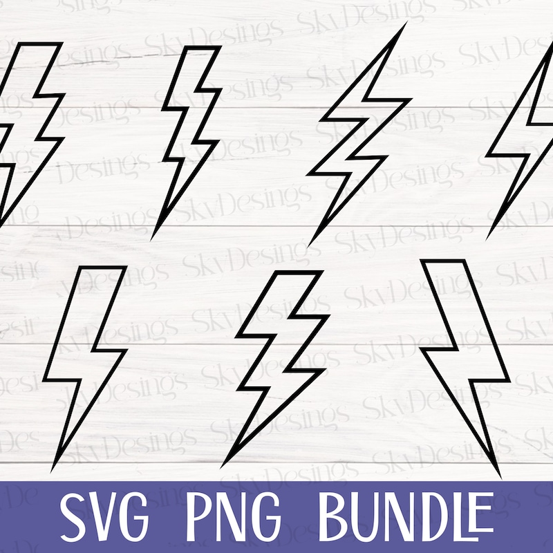 Lightning Svg - Etsy
