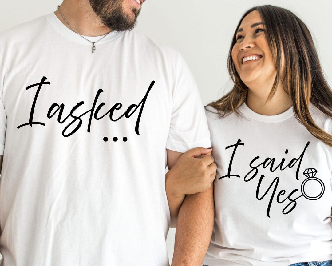 I Asked and I Said Yes SVG, Wedding Svg, Bride Svg, Groom Svg, Mr and ...