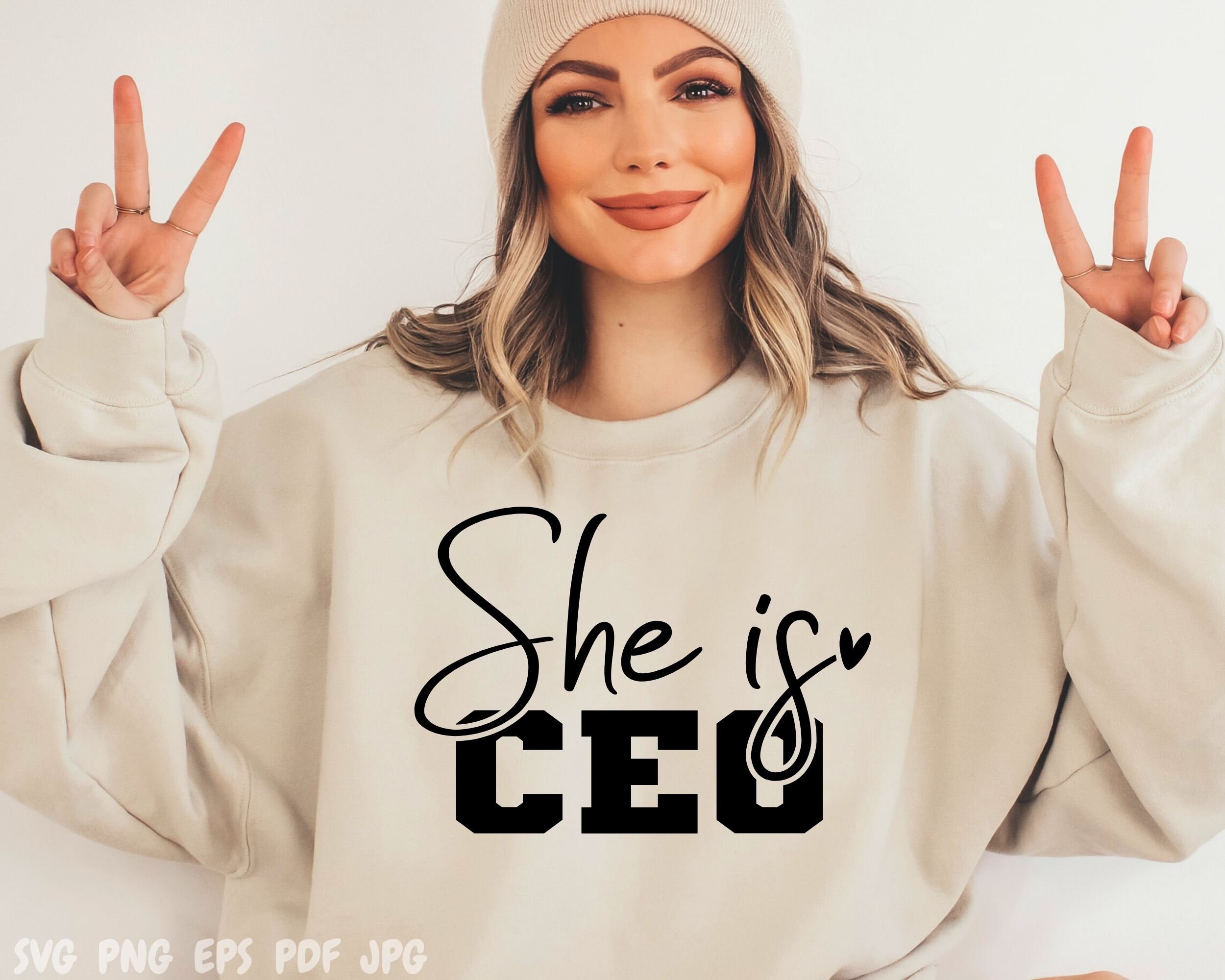 She is CEO SVG, Entrepreneur Boss File (digital Download) - Etsy