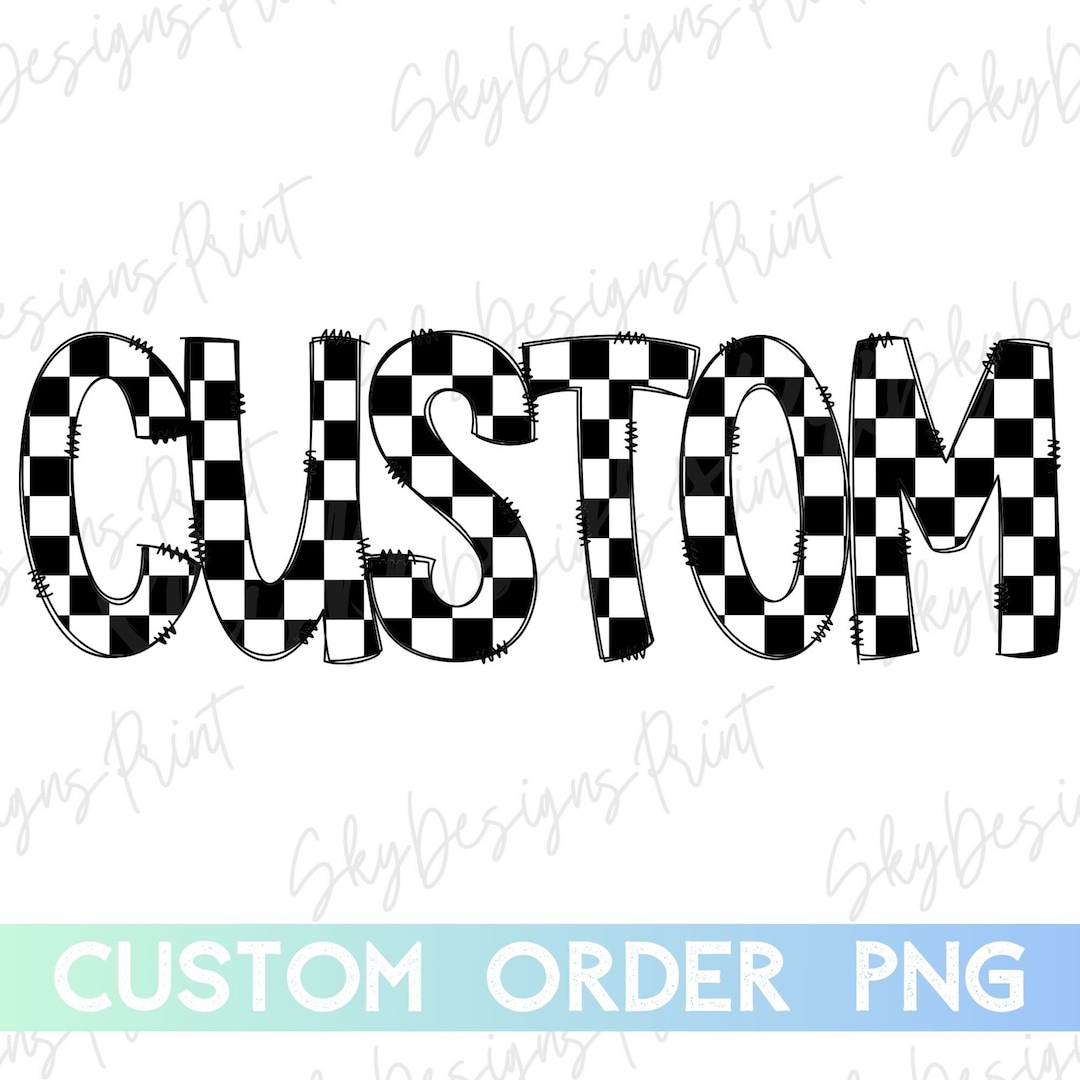 Checkered Custom PNG, Custom PNG, Custom Name Png, Checkered Png ...