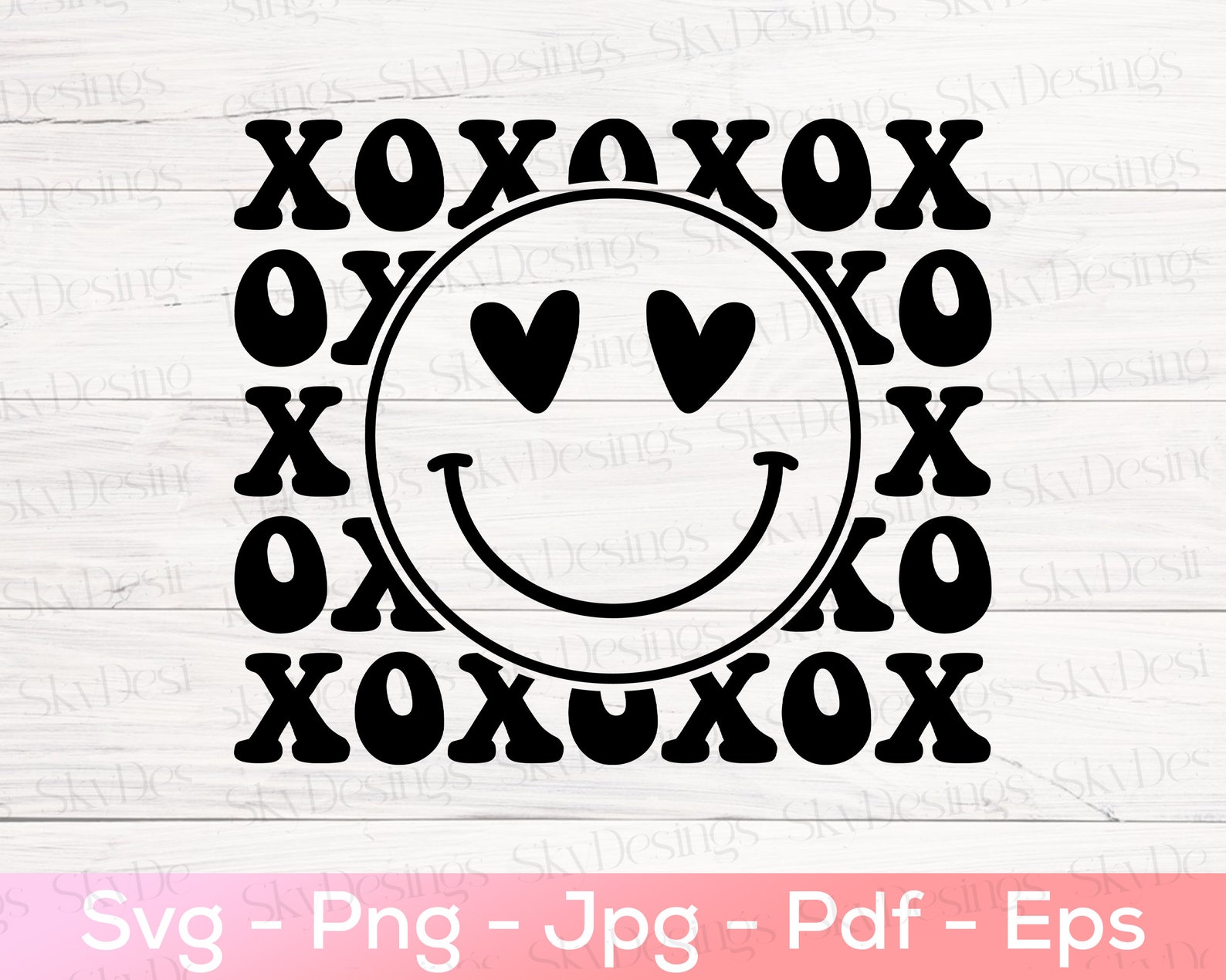Love Happy Face SVG XOXO Svg Love Heart Svg Heart Eyes - Etsy Canada
