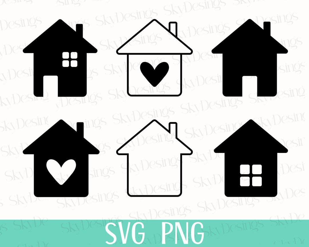 House SVG Bundle, Home SVG, House Outline SVG, House Cut Files, House ...