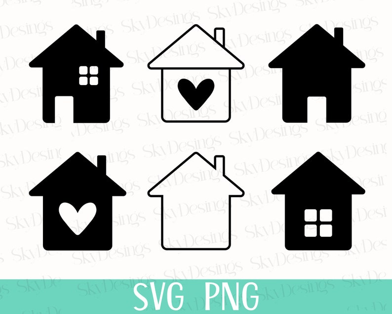 House SVG Bundle, Home SVG, House Outline SVG, House Cut Files, House ...