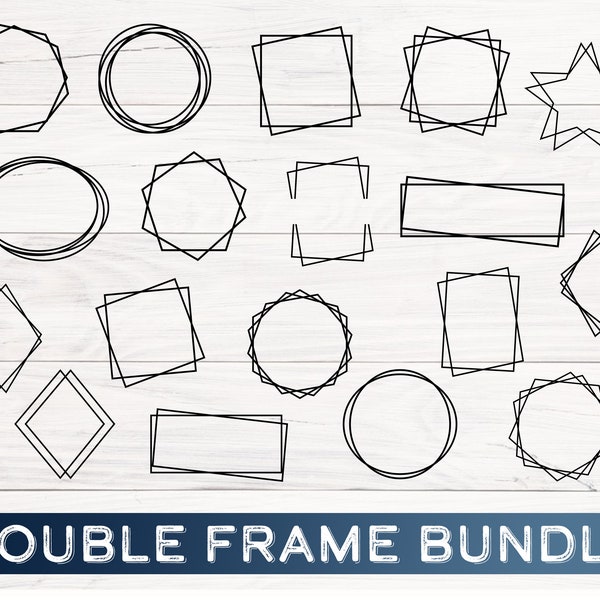 Monogram Frame Svg - Etsy