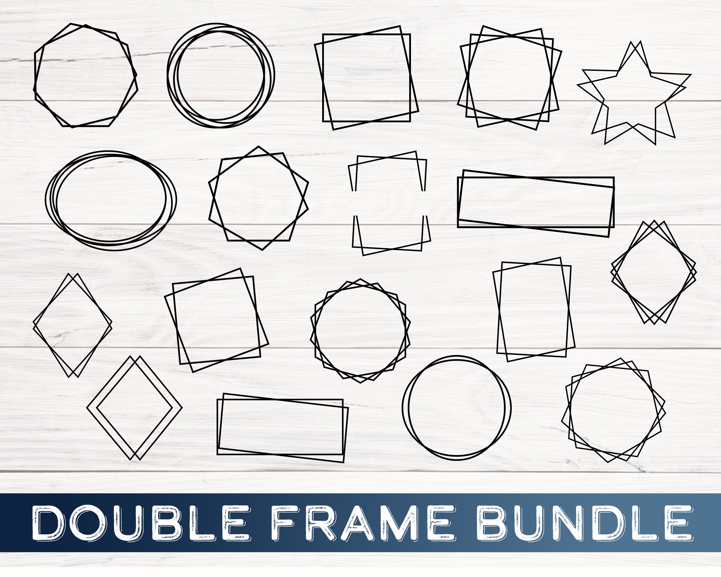Double Line Borders And Frames