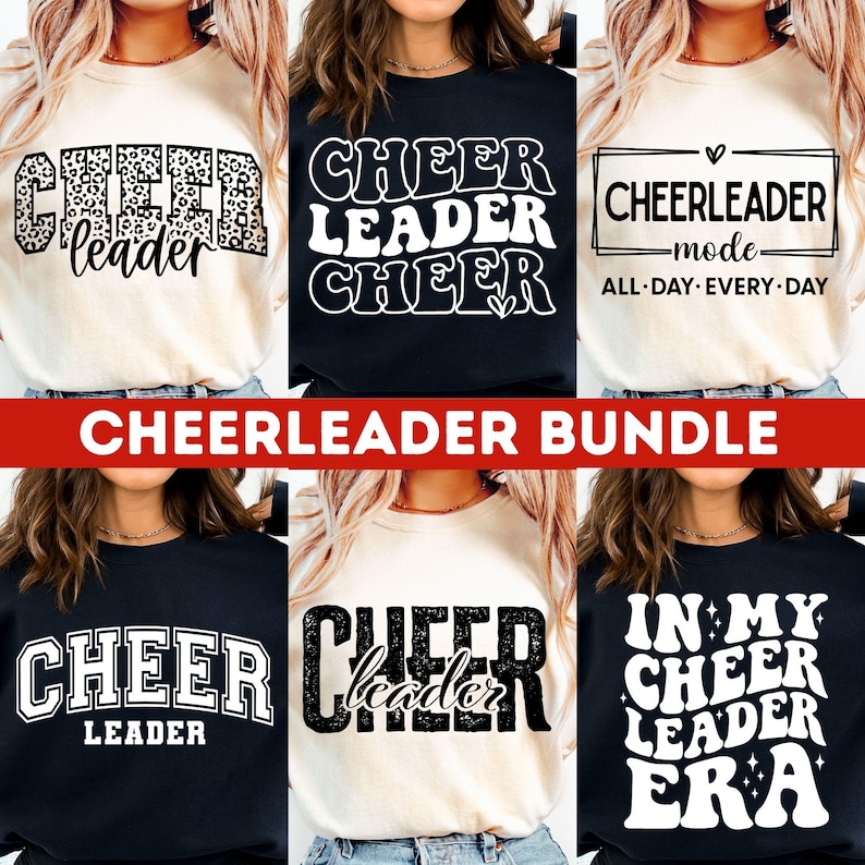 Cheerleader SVG Bundle: Cheer Team Shirt Designs (digital Download) - Etsy