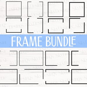 Square and Rectangle SVG Bundle, Frame Svg, Square Svg, Rectangle Svg ...