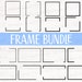 Square and Rectangle SVG Bundle, Frame Svg, Square Svg, Rectangle Svg, Split Square Frame Svg ...