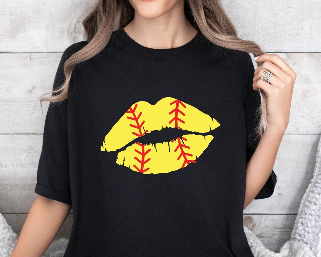 Softball Lips SVG, Softball Svg, Softball Shirt Svg, Softball Mom Svg, Softball Sister Svg ...
