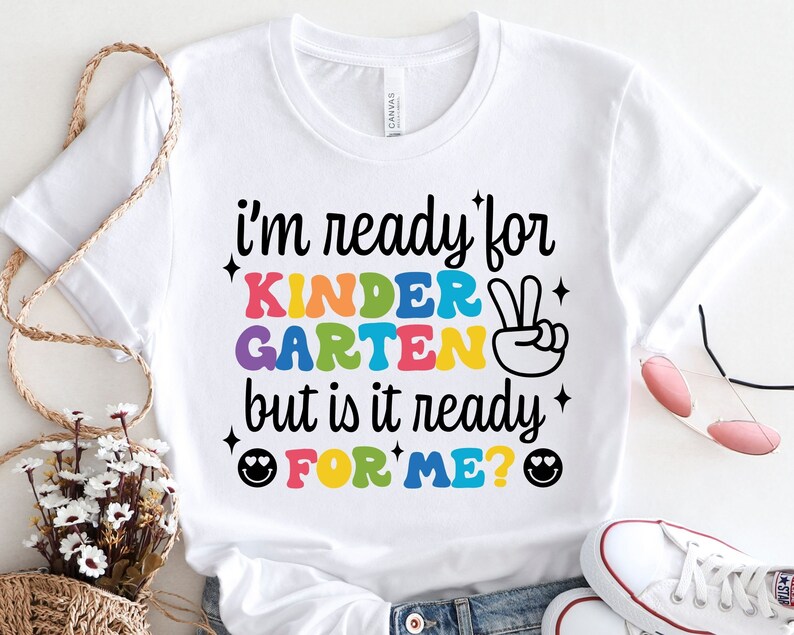 Back to School Svg Bundle, I'm Ready for Kindergarten but is It Ready ...