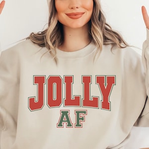 Jolly Af SVG, Christmas Svg, Merry Christmas Svg, Funny Christmas Svg ...