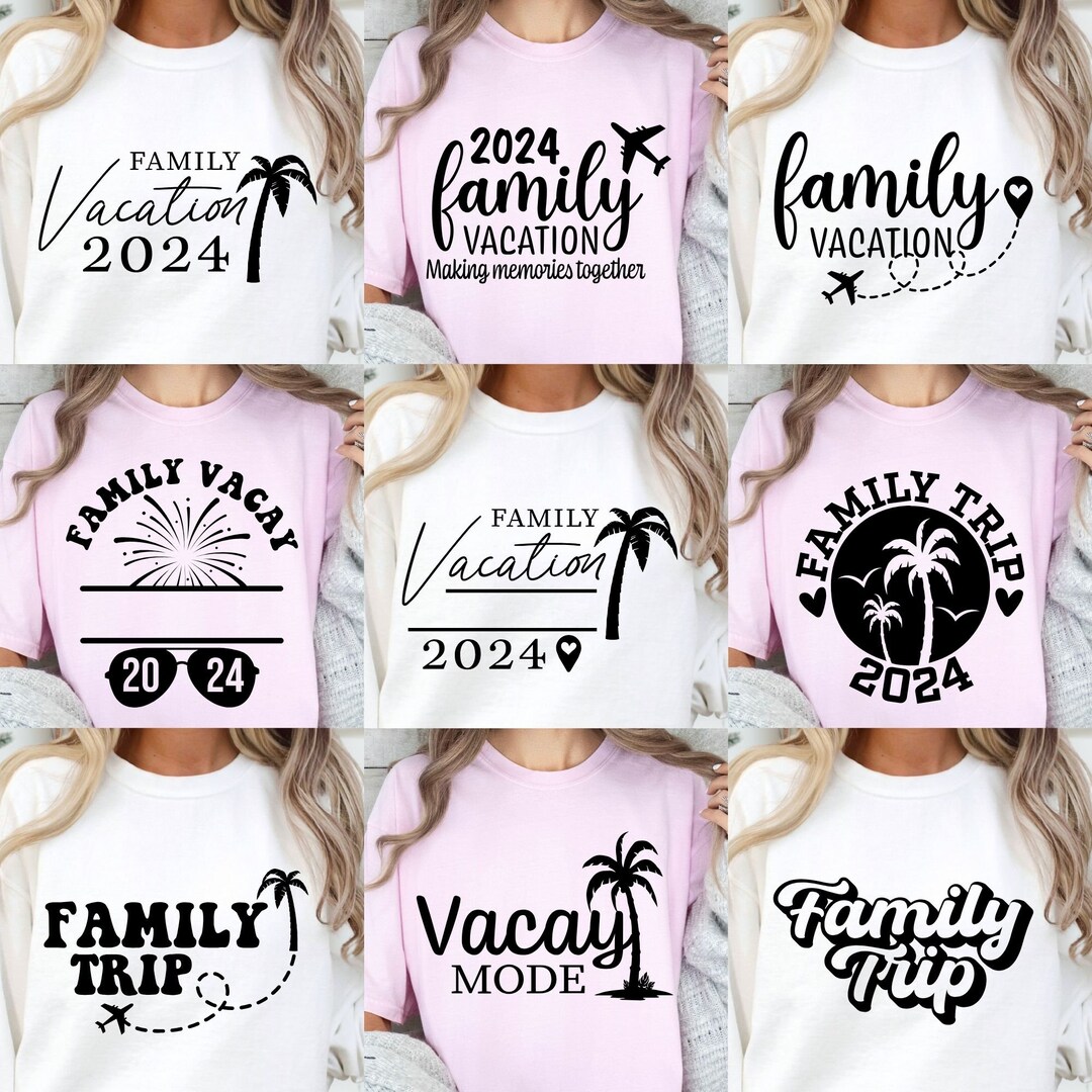Family Vacation 2024 SVG Bundle, Family Trip SVG, Family Vacation Svg ...