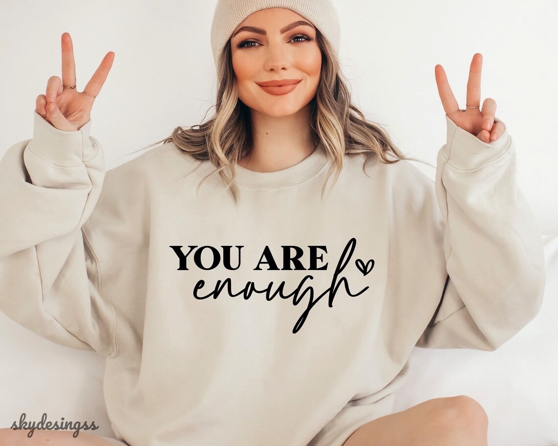 You Are Enough Always SVG, Boho Self Love Svg, Motivational Sleeve ...