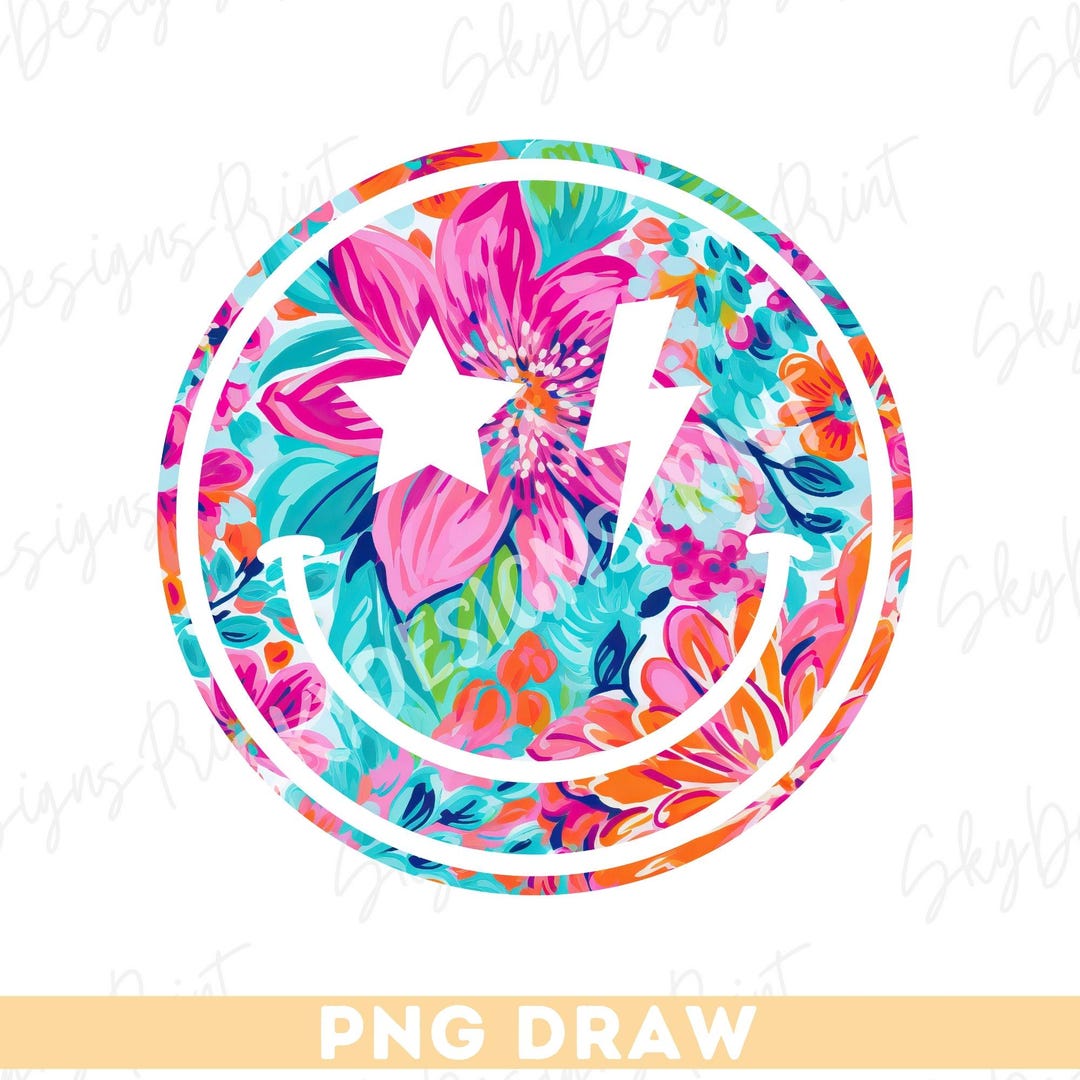Floral Smile Face PNG, Flowers Smile PNG, Trendy Summer Smile Face Png ...