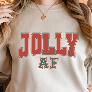 Jolly Af SVG, Christmas Svg, Merry Christmas Svg, Funny Christmas Svg ...