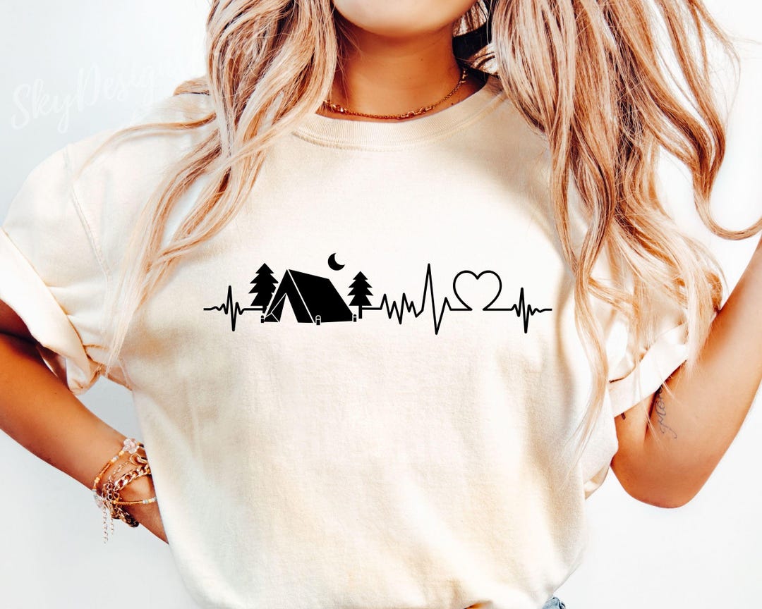 Camping SVG, Camping Heartbeat SVG, Camper Svg, Camper Shirt Svg ...