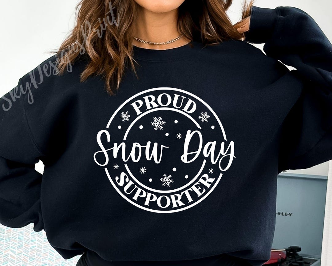 Proud Snow Day Supporter SVG, Winter Svg, Teacher Christmas Svg, Funny ...