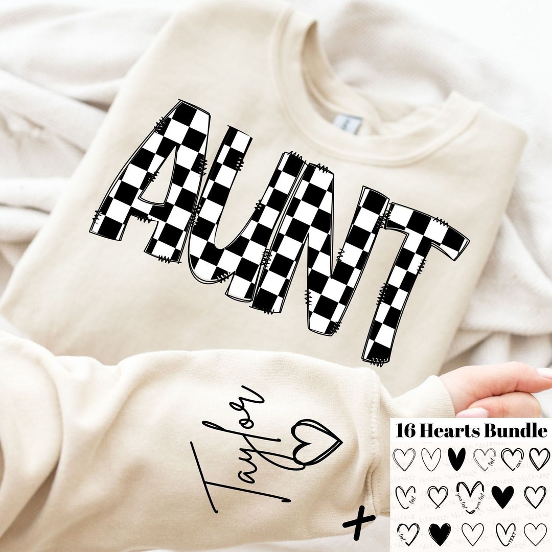 Checkered Aunt PNG, Racing T-shirt Design (digital Download) - Etsy