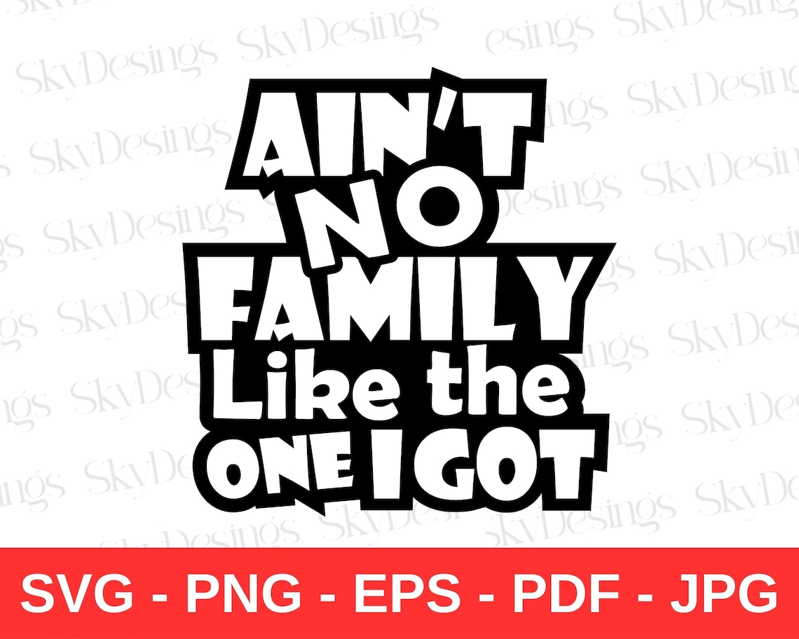 Ain't No Family Like the One I Got SVG PNG: Family Reunion Design ...