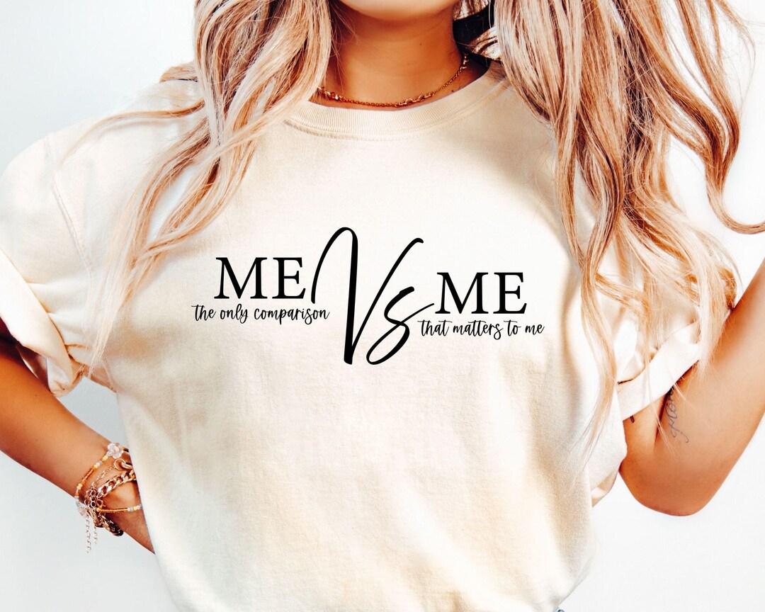 Me Vs Me SVG: Motivational Quote, Positive Inspiration (digital ...