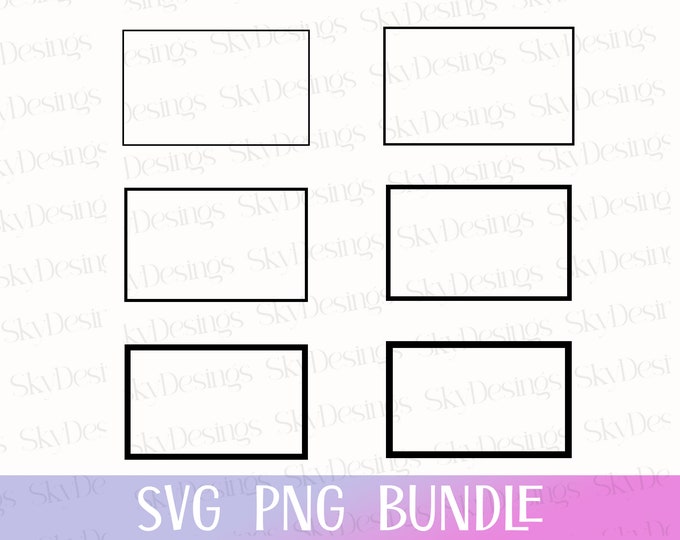 Split Rectangle Svg, Frame Svg, Border Svg, Png,pdf - Etsy Canada