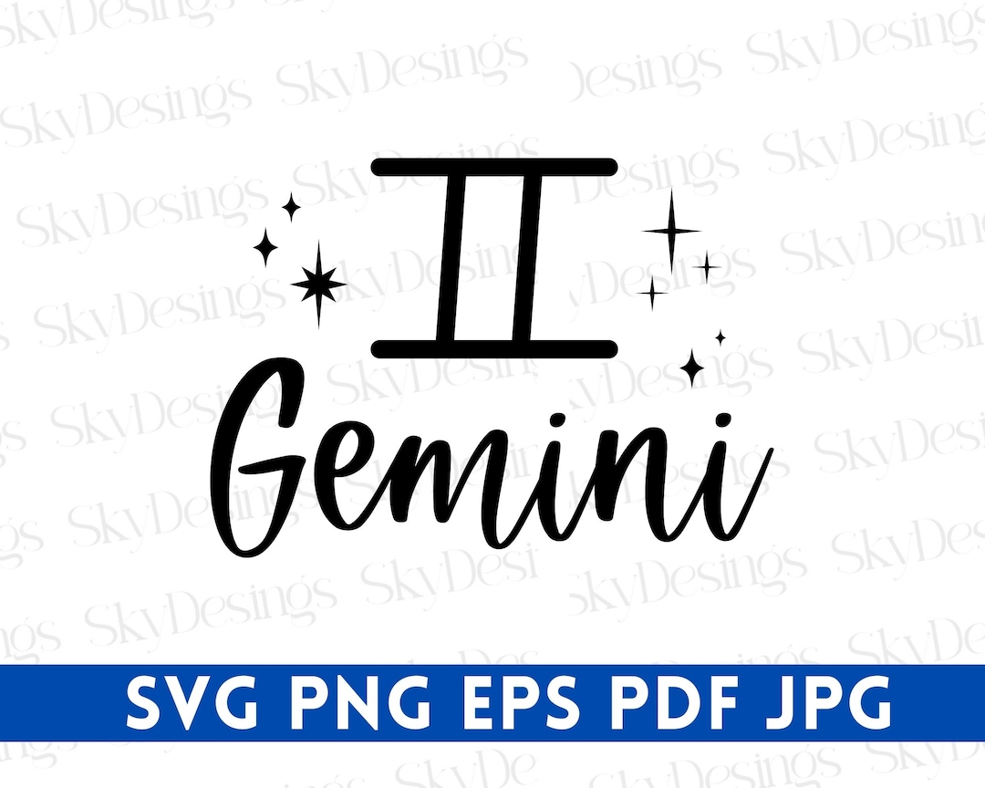 Gemini SVG, Gemini Zodiac Svg, Gemini Zodiac Sign Svg, Gemini Zodiac ...
