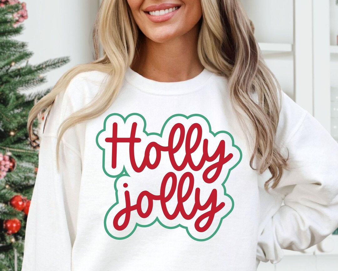 Holly Jolly SVG Christmas Svg Holly Jolly PNG Christmas - Etsy