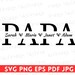 Papa SVG, Papa Split Name Frame Svg, Father Svg, Father's Day Svg, Papa ...