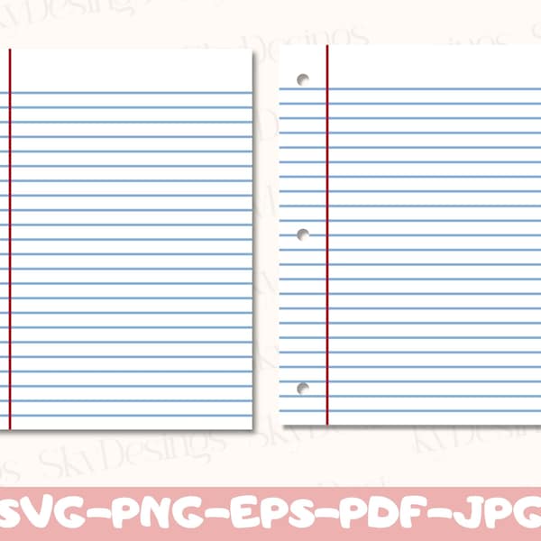 Notebook Paper - Etsy