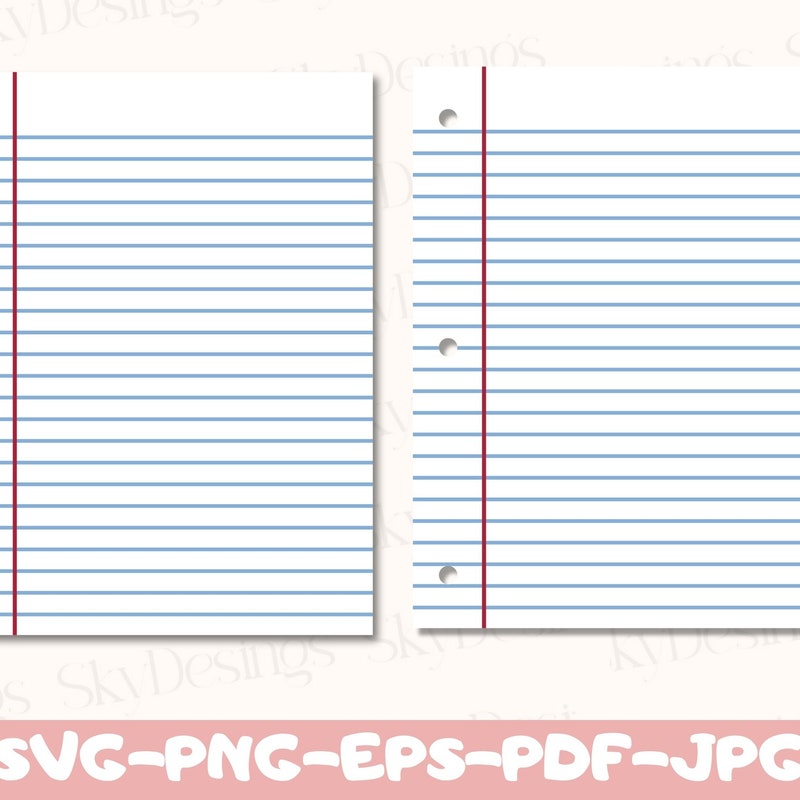 Notebook Paper - Etsy