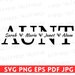 Aunt SVG, Auntie Svg, Aunt Split Name Frame Svg, Aunt Monogram Svg ...