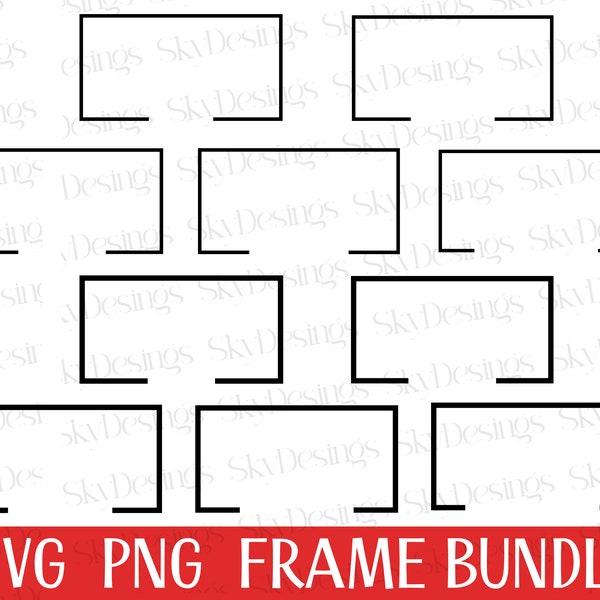 Rectangle Frame Svg - Etsy