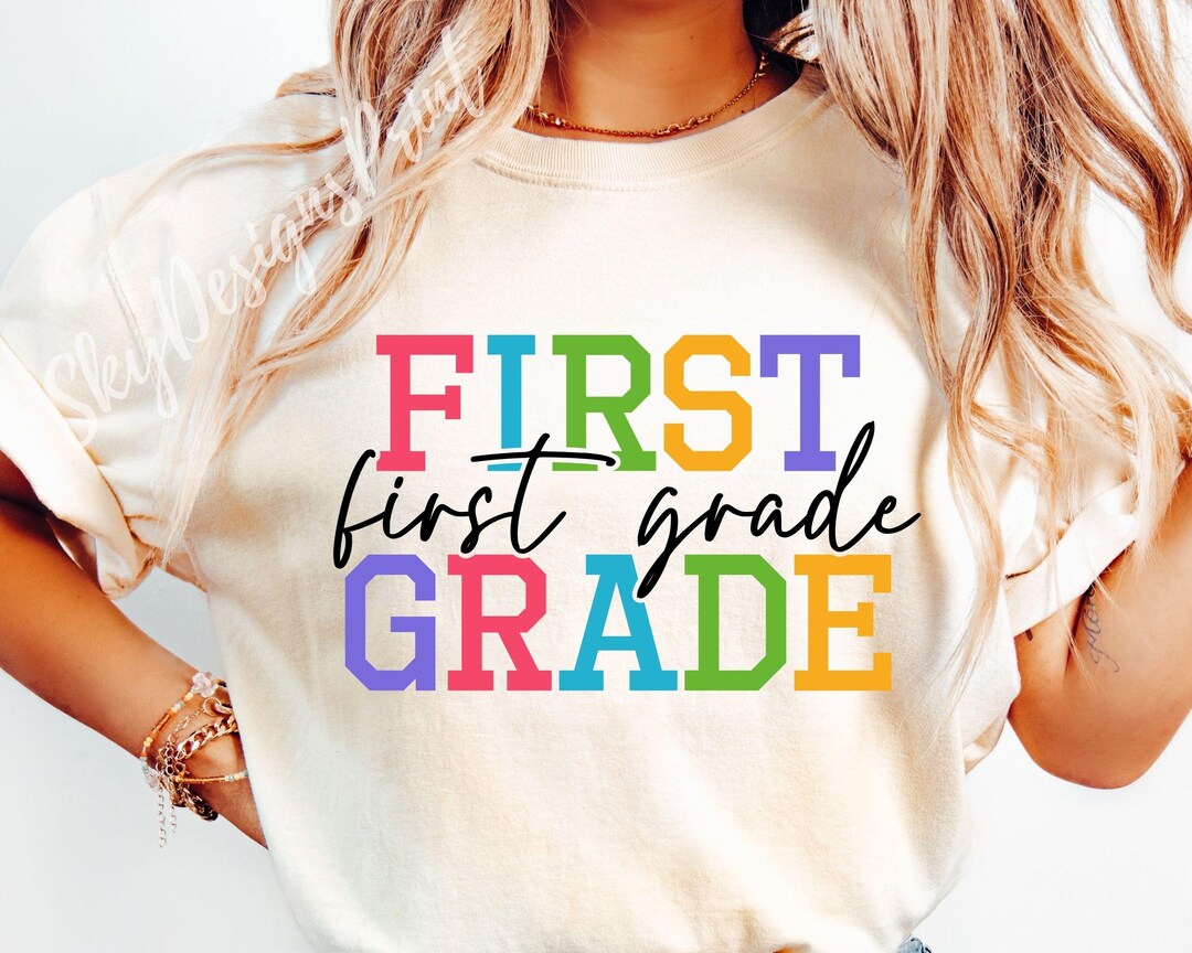 First Grade SVG, Back to School Svg, 1st Grade Svg, First Grade Teacher ...