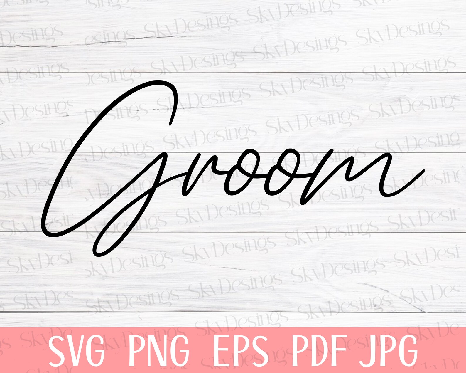 Groom Script SVG, Wedding Party Cut File (digital Download) - Etsy