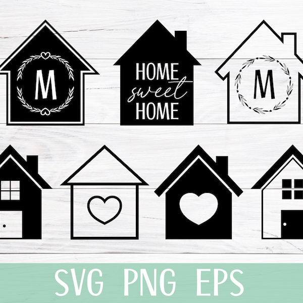 House Silhouette - Etsy