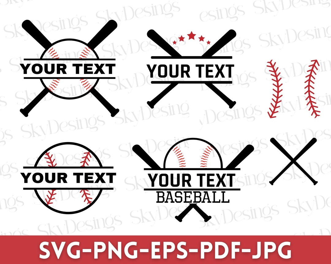 Baseball SVG Bundle, Baseball Bat Svg, Baseball Monogram Svg, Crossed ...