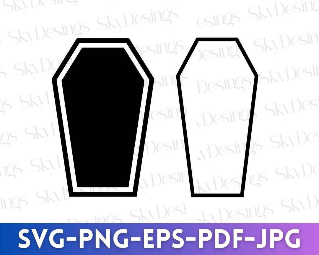 Coffin SVG, Halloween SVG, Coffin Outline Svg, Halloween Coffin Svg ...