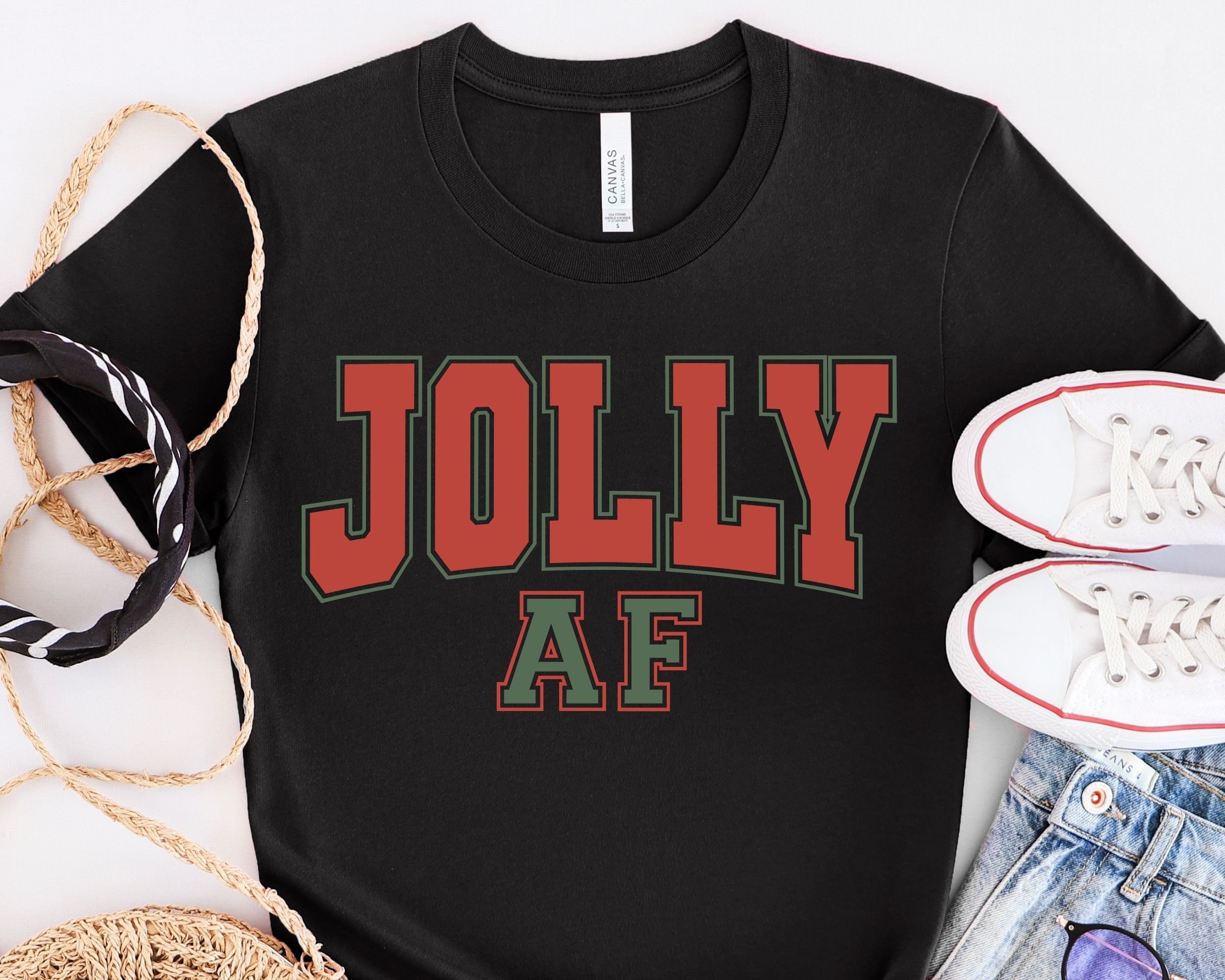 Jolly Af SVG, Christmas Svg, Merry Christmas Svg, Funny Christmas Svg ...
