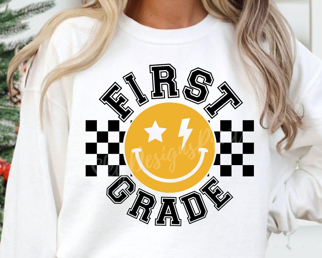 1st Grade SVG, Back to School Svg, First Grade PNG, Teacher Svg, Hello ...