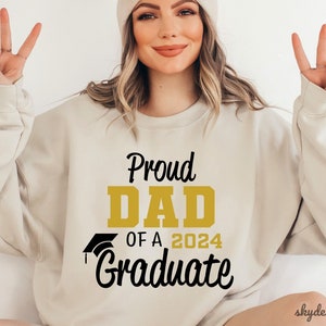Proud Dad of a 2024 Graduate SVG, Graduate Dad Svg, Dad Graduate Shirt ...
