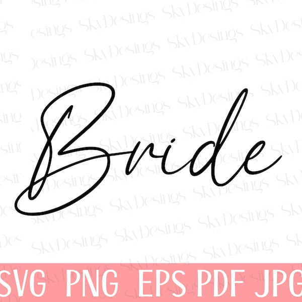 Bride Svg - Etsy