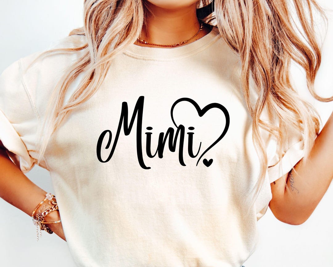 Mimi Heart SVG, Mimi Svg, Mimi Shirt Svg, Mother's Day Svg, Blessed ...