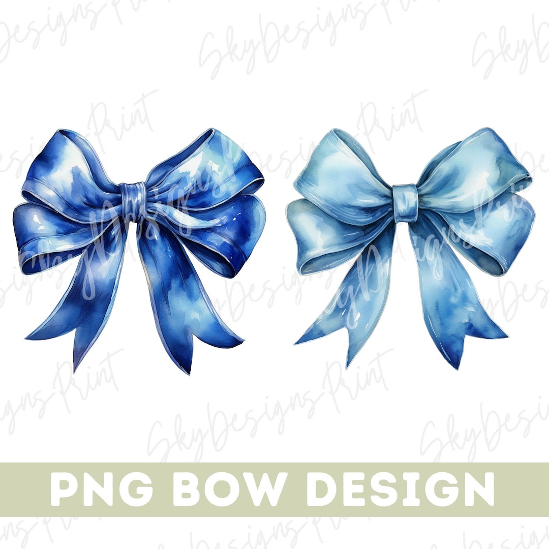 Coquette Blue Bow PNG, Royal Blue Bow Png, Light Blue Bow Png ...