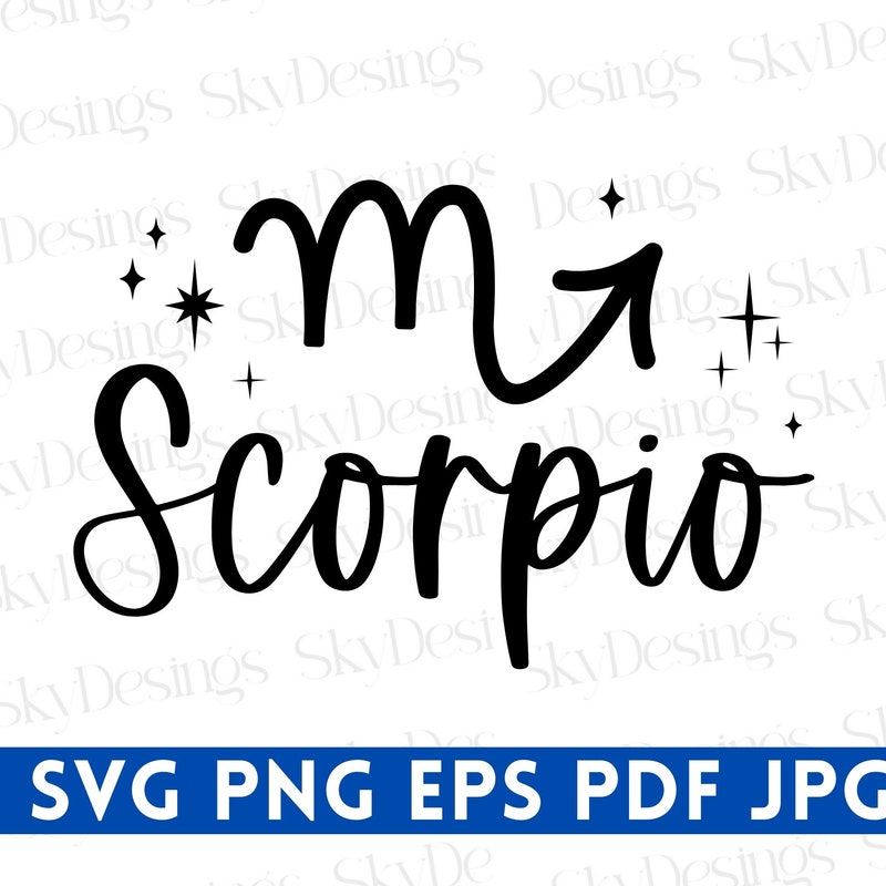 Scorpio Svg - Etsy