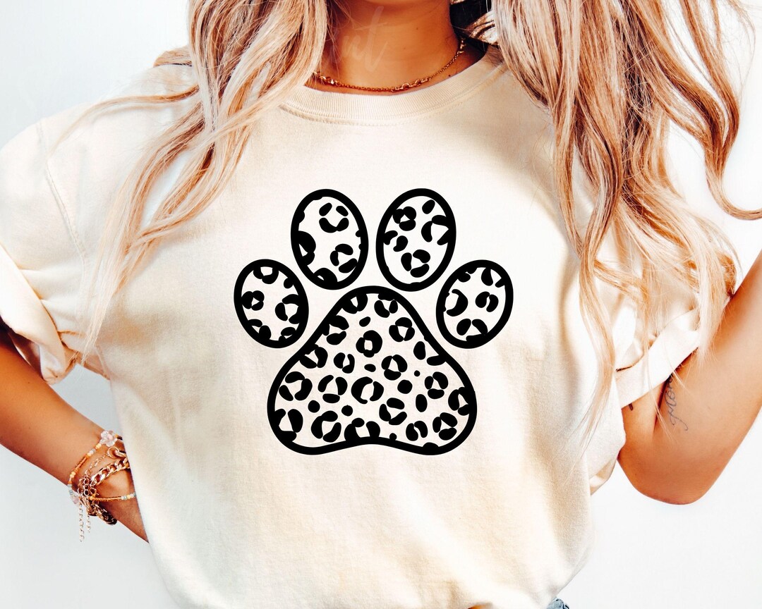 Leopard Paw SVG, Paw Svg, Paw Print Svg, Cat Dog Lover Svg, Dog Mom Svg ...