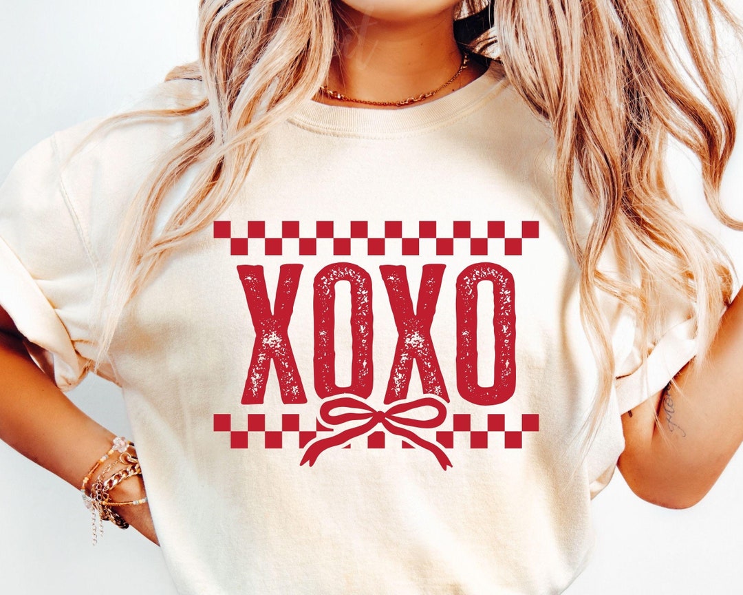 Retro Checkered Xoxo SVG, PNG, Valentine Svg, Xoxo Svg, Valentine's Day ...