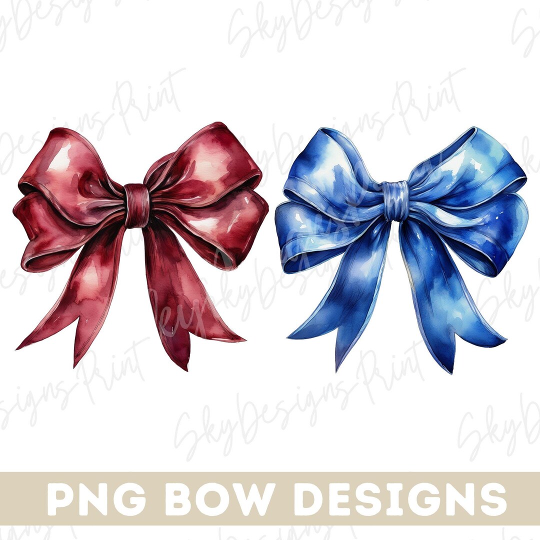 Maroon and Blue Bow PNG, Coquette Bow PNG, Blue Bow Png, Maroon Bow Png ...