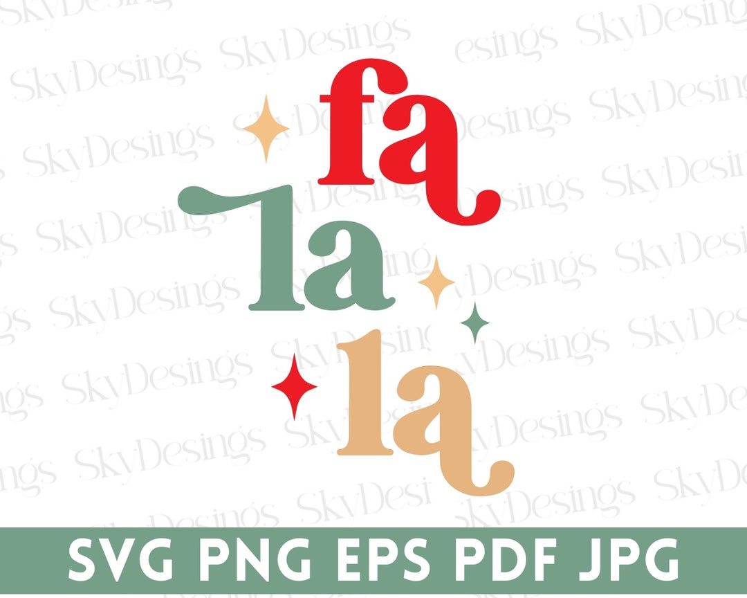 Fa La La SVG, Christmas Shirt Svg, Retro Christmas Svg, Holiday Shirt ...