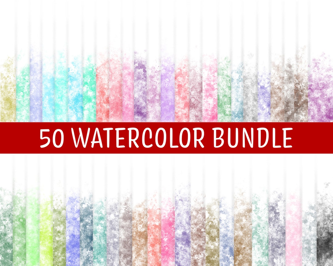 Watercolor Background Clipart, Ombre Watercolor Texture Papers in 12" X ...