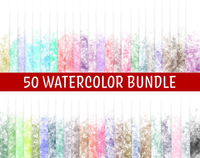 Watercolor Digital Paper, 12 Digital Papers 12" X 12", Watercolor ...